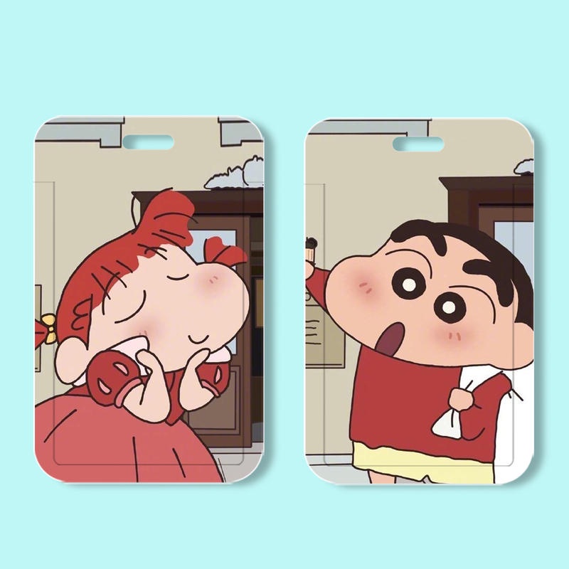 Crayon Shin-chan cartoon cute anime student card holder bus card cover ...
