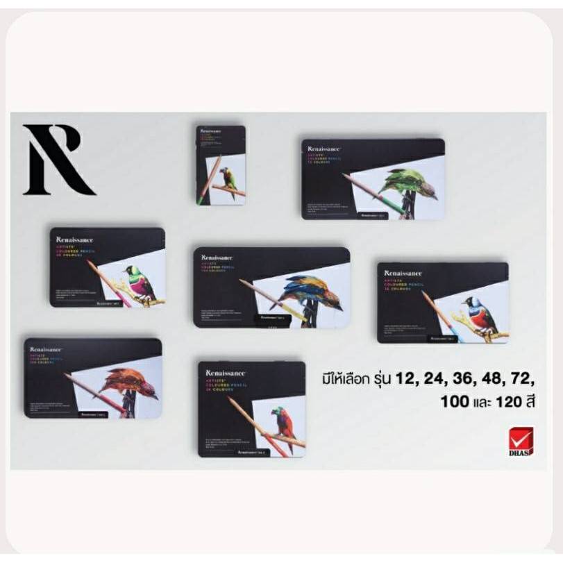 Wood Color Renaissance Artis Grade 12 Colors 24 36 48 Iron Box (1 Box ...