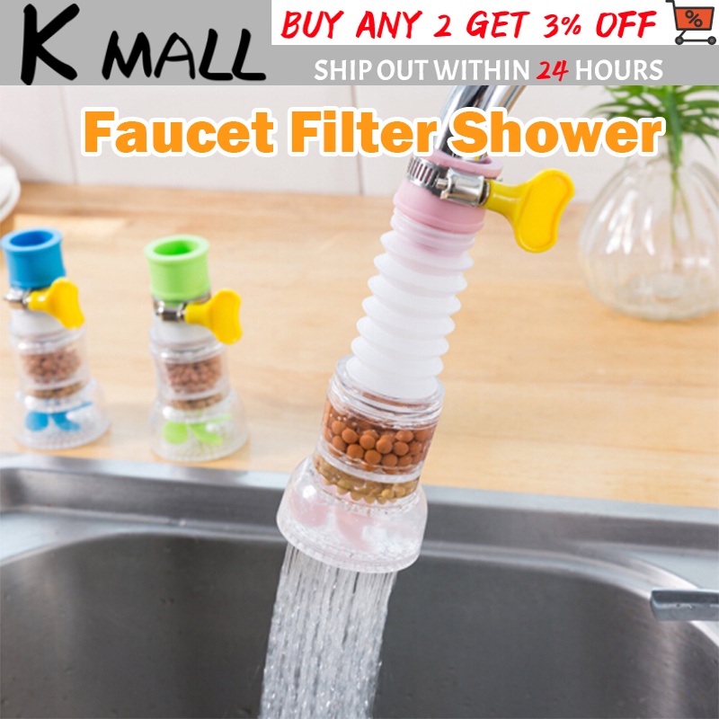 【PH Local】Faucet Filter Splash-proof Shower Tap Water Filter Kitchen ...