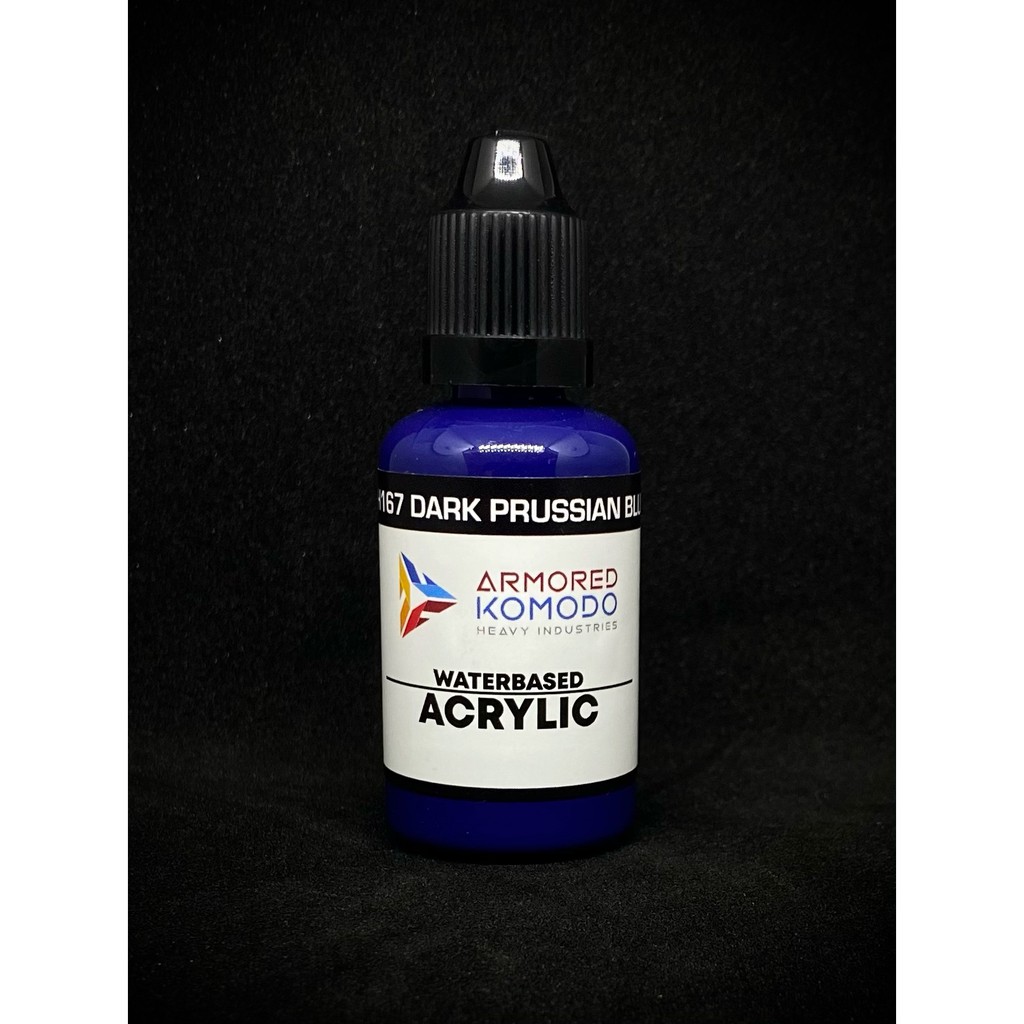 Dark Prussian Blue PH167 Waterbased Acrylics 30ml Armored Komodo | Shopee Philippines