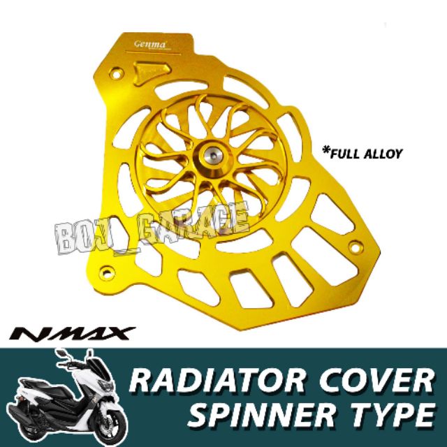 Nmax 155 Radiator with Spinner (Gold) | Shopee Philippines