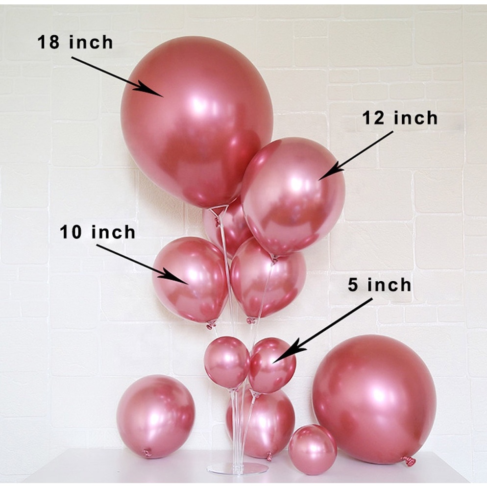 12 INCHES CHROME METALLIC LATEX BALLOON PARTY NEEDS Shopee Philippines