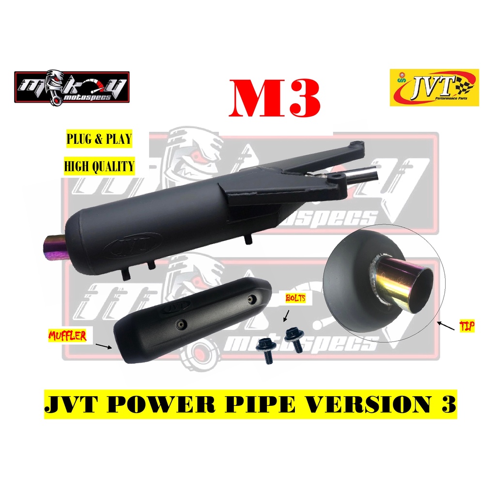 JVT EXHAUST PIPE SILENT KILLER FOR MIO I 125 M3 VERSION 3 ( TAMBUTSO ...