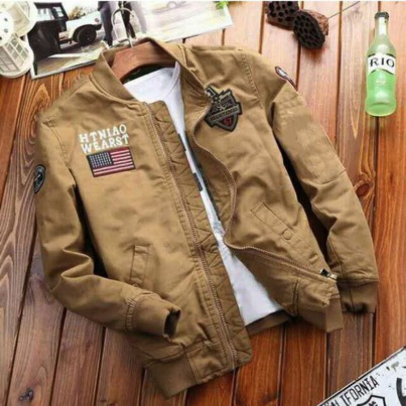 [Best Seller] cargo jacket / unisex military men multi casual cargo ...