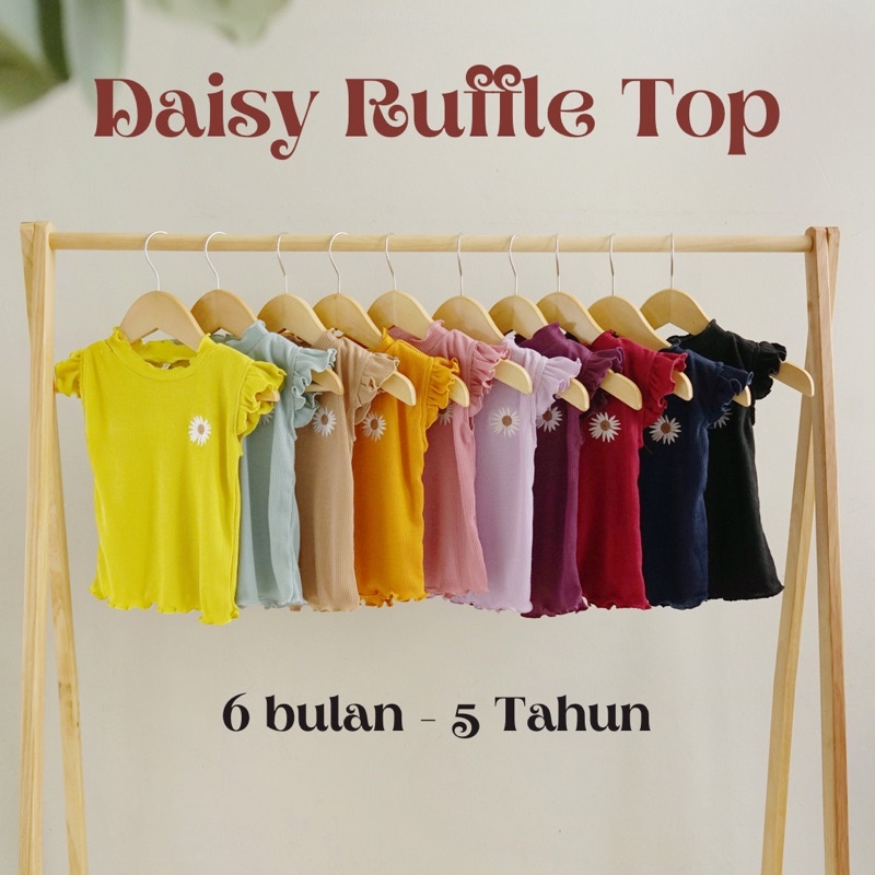 Daisy Ruffle Top Girls' Daily and Go Out Tops | Shopee Philippines
