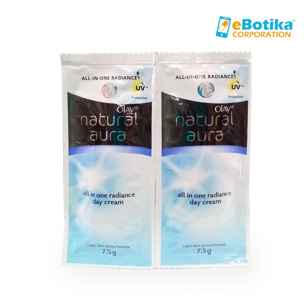 Olay Natural Aura All In One Fairness Day Cream Sachet 7.5g (2pieces ...