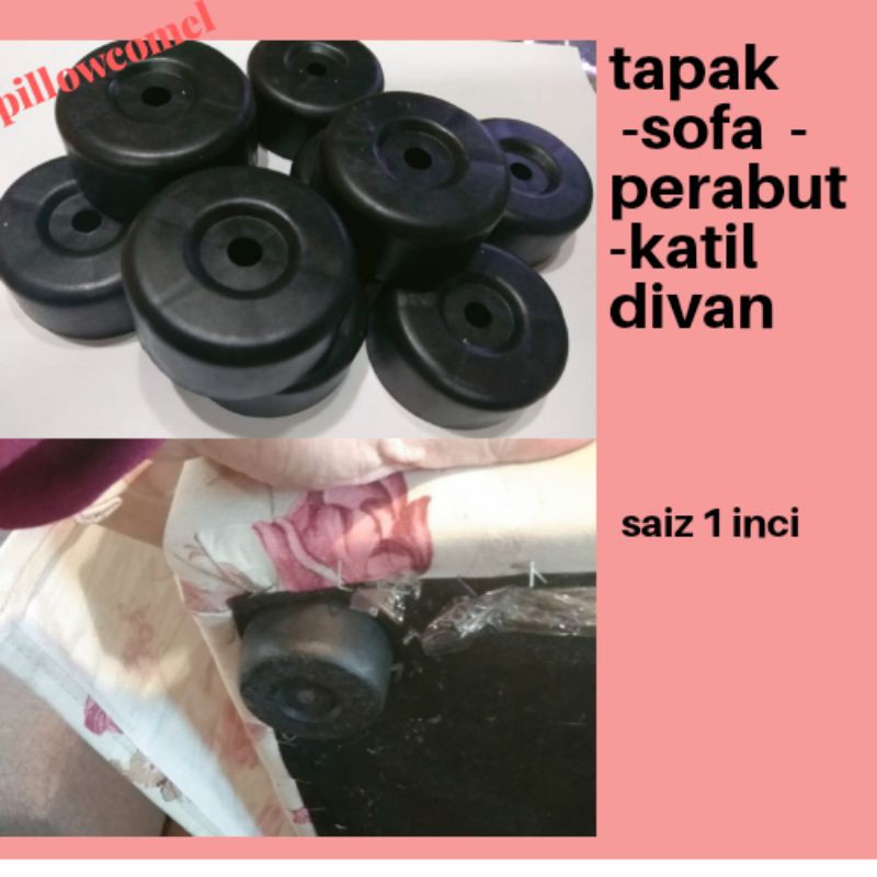 Plastic Tread sofa legs divan sofa legs 1 inch | Shopee Philippines