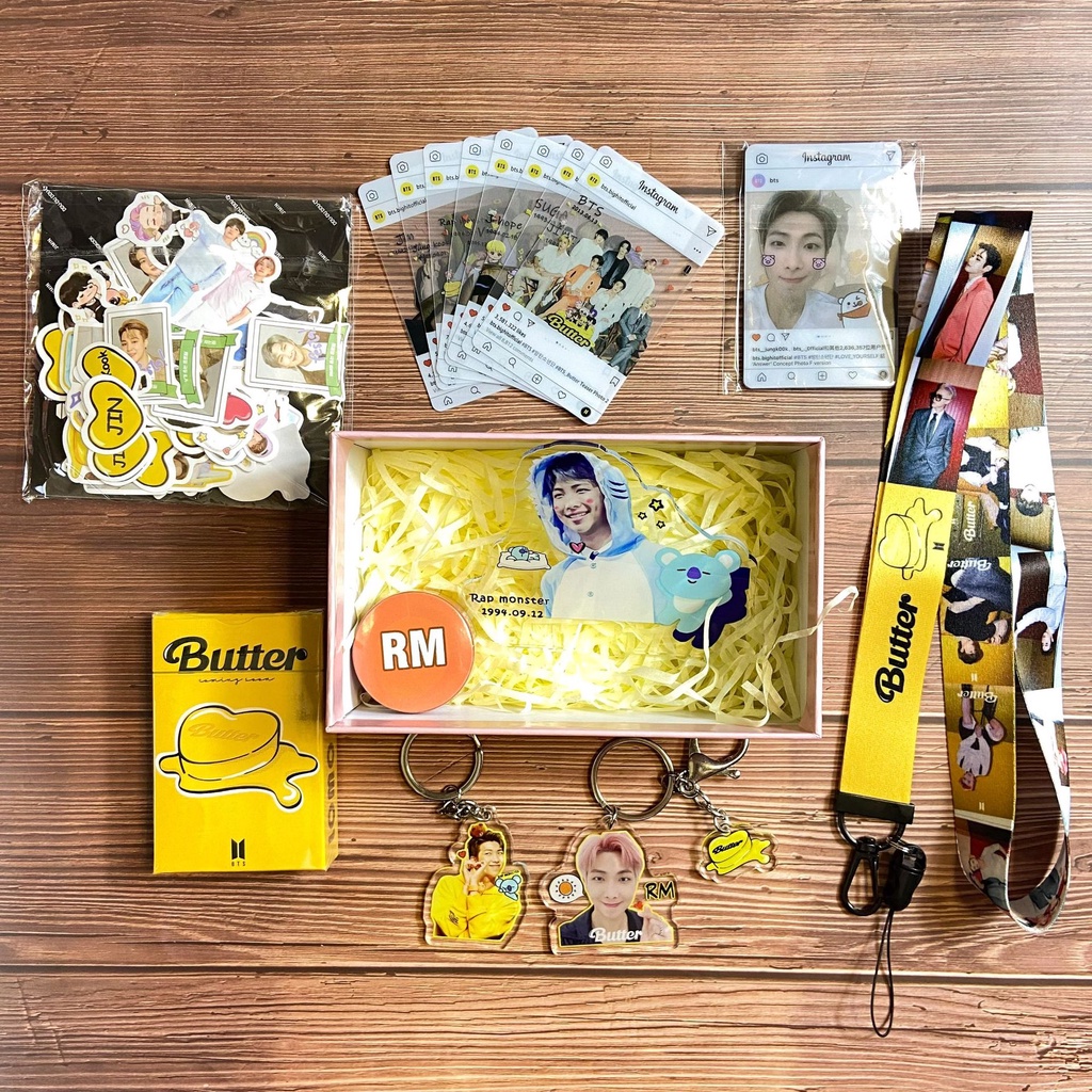 Postcard Lanyard Keychain Sticker Gift Box Set(birthday present ...