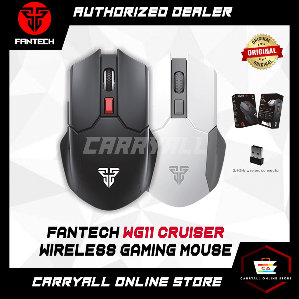 FANTECH Cruiser WG11 Wireless 2.4GHz Pro Gaming Mouse - Black & Space ...