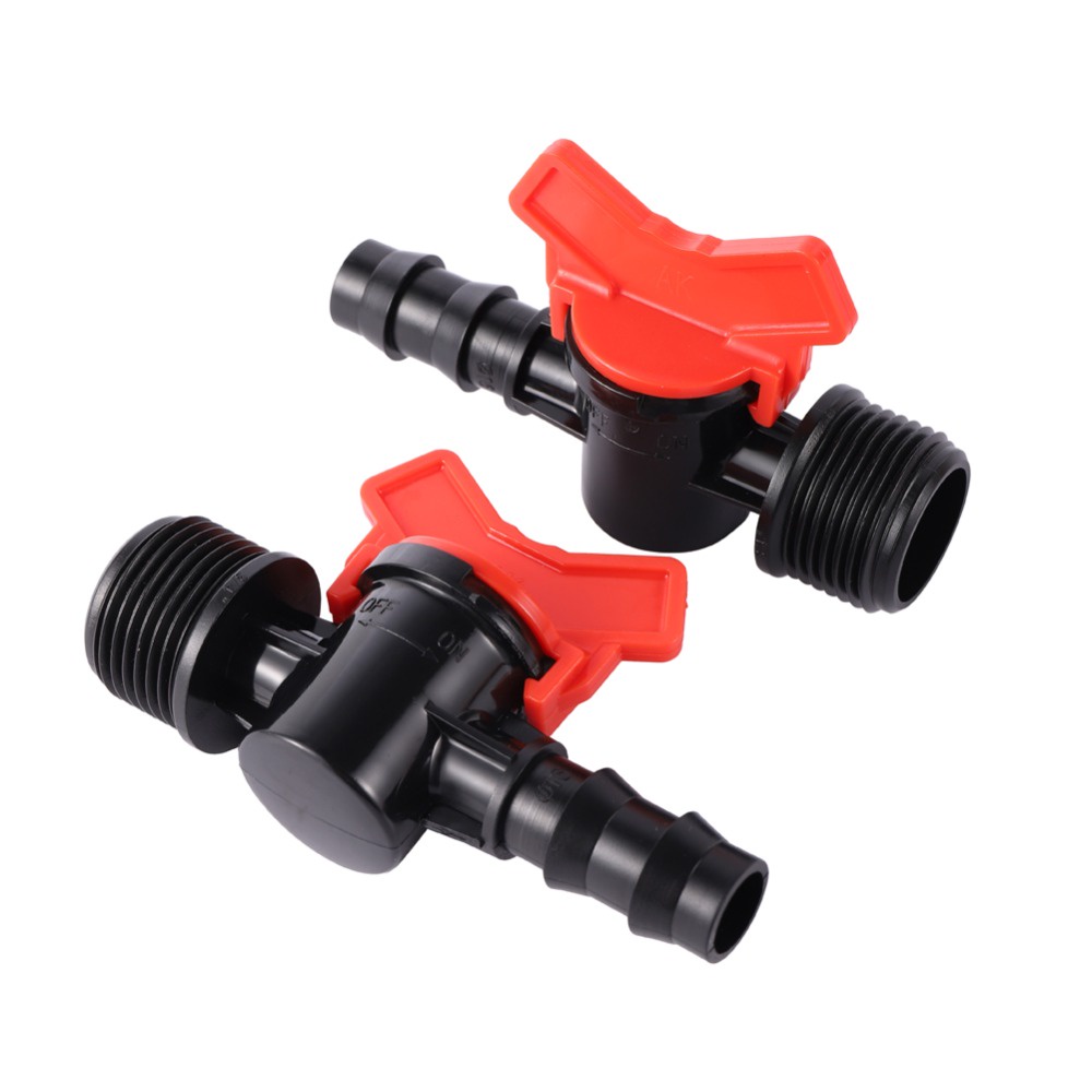 1Pc 3/4" Male Thread to DN16 Pipe Bypass Valve Garden Water Pipe Switch ...