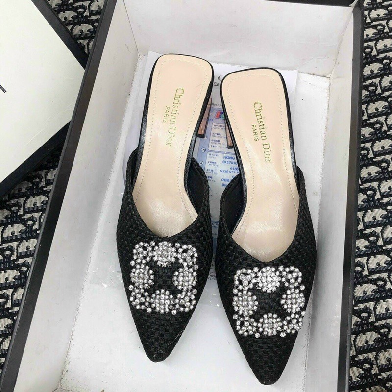 Item Square Heel Mules 5cm | Shopee Philippines