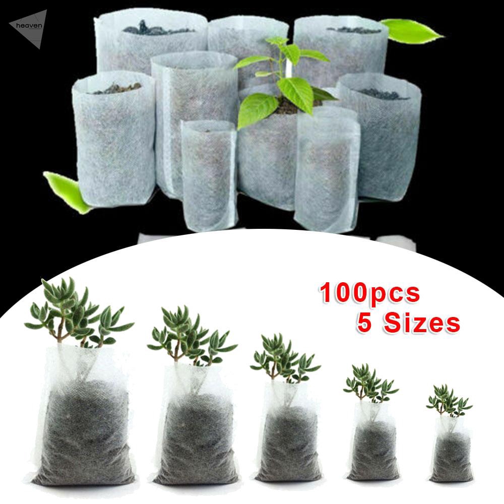 [Heaven] Tree Planting Bag Seedling Pots Biodegradable Plant Growth ...