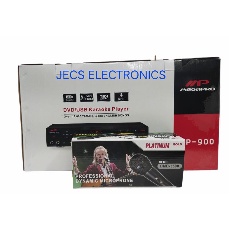 MEGAPRO MP-900 DVD/USB KARAOKE PLAYER/17K SONGS TAGALOG AND ENGLISH ...