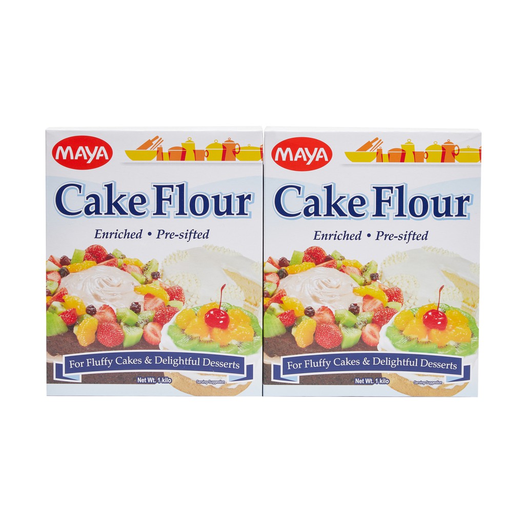 MAYA Cake Flour (Enriched & Pre-sifted) Set of 2 (1kg) | Shopee Philippines