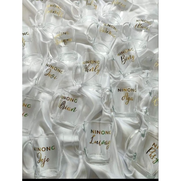 Customized clear mugs for giveaways, souvenir, gifts with waterproof ...