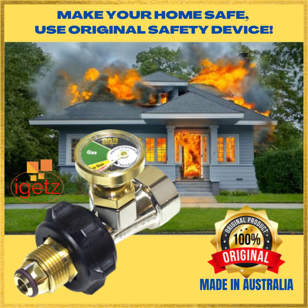Original LPG Anti Leakage Device, LPG Safety Breaker with Gauge ...