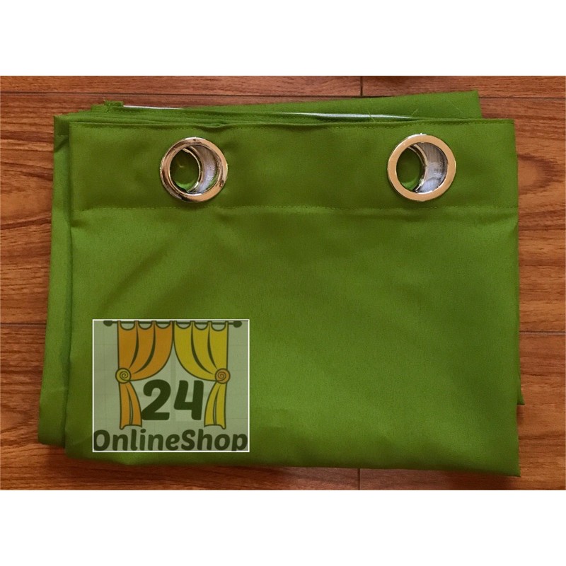 Green Plain Ring Curtains | Shopee Philippines