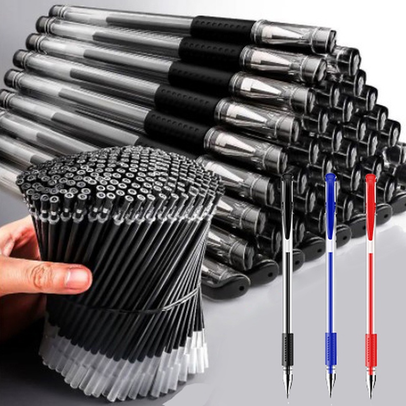 Smooth Writing Fast Dry 0.5mm Gel Pen / Black Blue Red Color Available ...