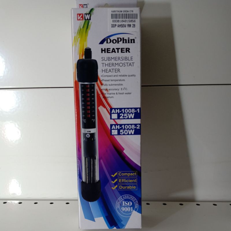 dophin heater submersible thermostat heater (pemanas air akuarium) | Shopee Philippines