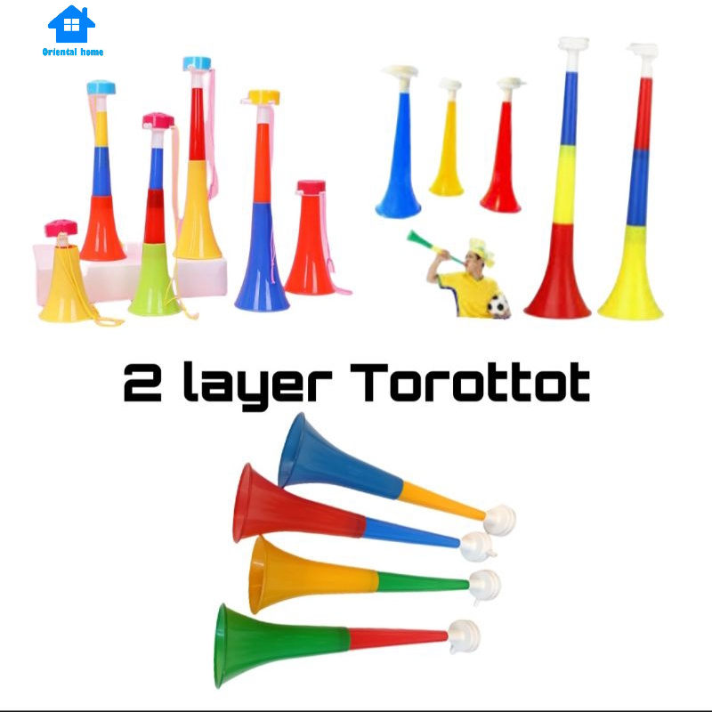 2 Layer Loud Plastic Trumpet Horn Torotot Music Toy Kids Noise Maker ...