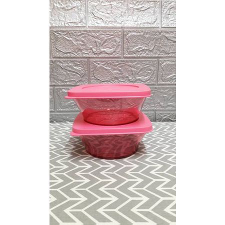 Luv Tupperware Clear Square Bowl 620ml (1 pcs) | Shopee Philippines