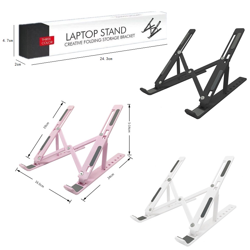 Plastic Laptop Computer Bracket Flat Cooling Bracket Folding Desktop ...