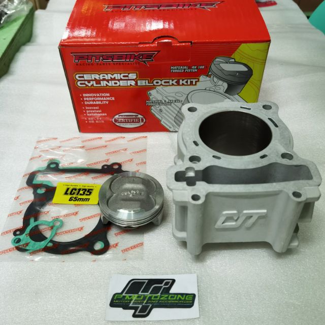 PiTSBIKE Racing Ceramic Cylinder Block Kit Yamaha Sniper135mx/Sniper150 ...
