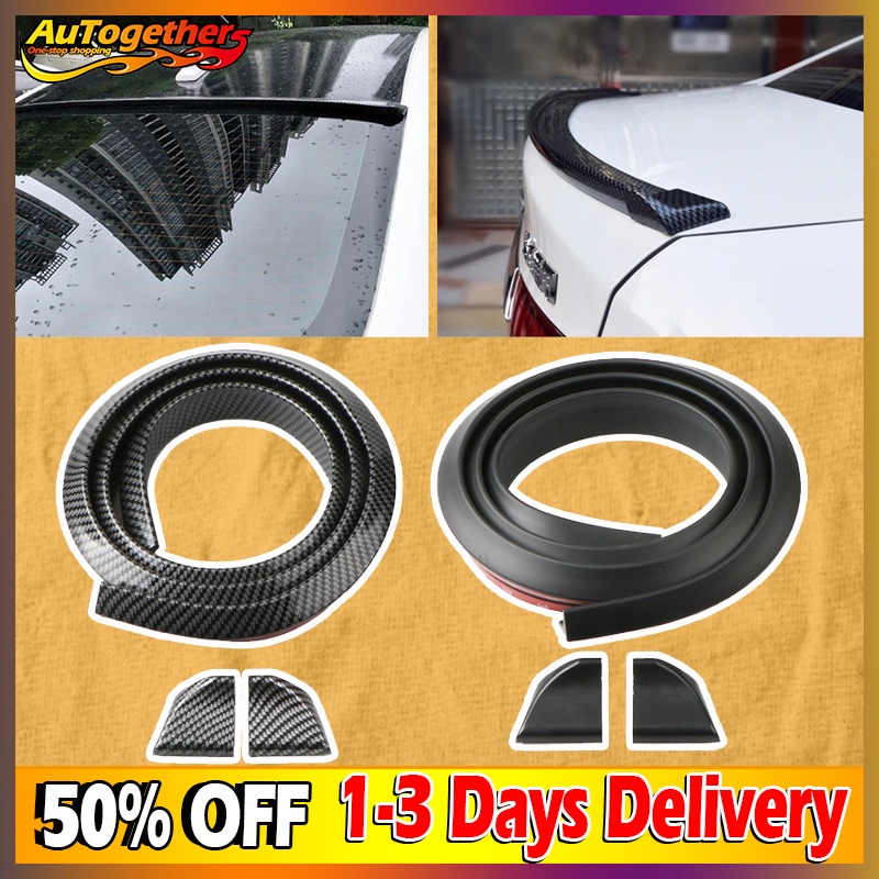 Universal Authentic Ducktail Carbon Fiber Spoiler 1.5M/ Rubber Duck ...