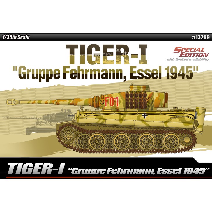 [Special Edition] Tiger-I Gruppe Fehrmann, Essel 1945 ACADEMY 13299 ...