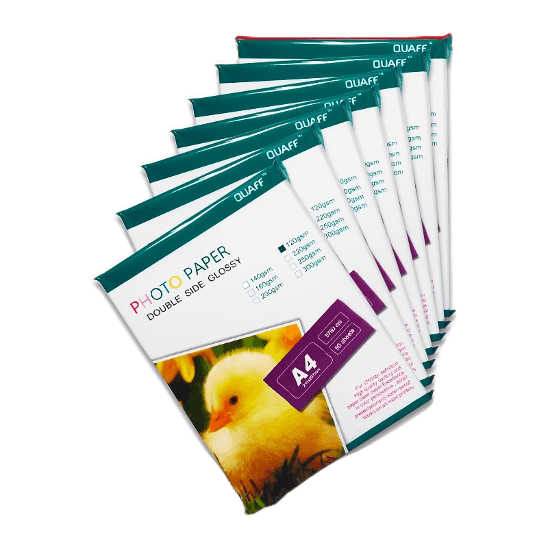 Quaff A4 Size Double Sided Glossy Photo Paper From 120gsm To 300gsm 50 ...