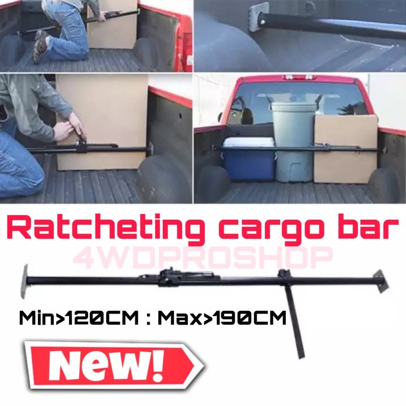 Adjustable Ratcheting Cargo Bar 120CM - 190CM 4x4 Truck Bed Pickup ...