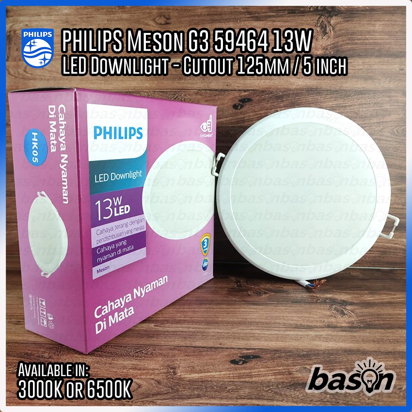 Philips LED Downlight 59464 Meson 13W 5" D125 Gen 3 | Shopee Philippines