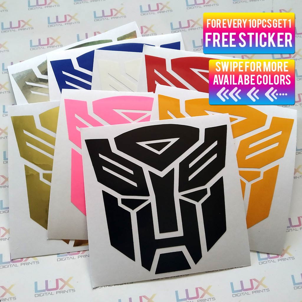TRANSFORMER Die-Cut Vinyl Sticker/Decal/car/motor/laptop/mugs/tumblers ...