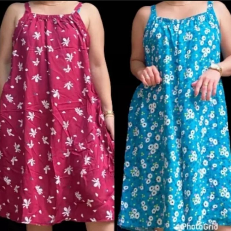 LARGE-3XL Challis dress WITH POCKET/ Plus size DRESS duster with pocket fit large up to 3XL ...