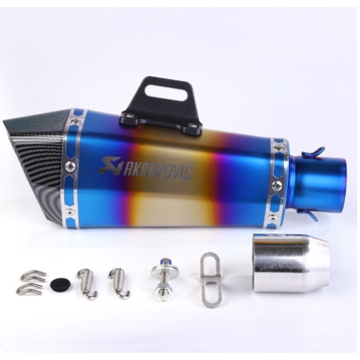 (COD) Akrapovic Slant Exhaust Pipe Premium Quality (38-51mm) | Shopee ...