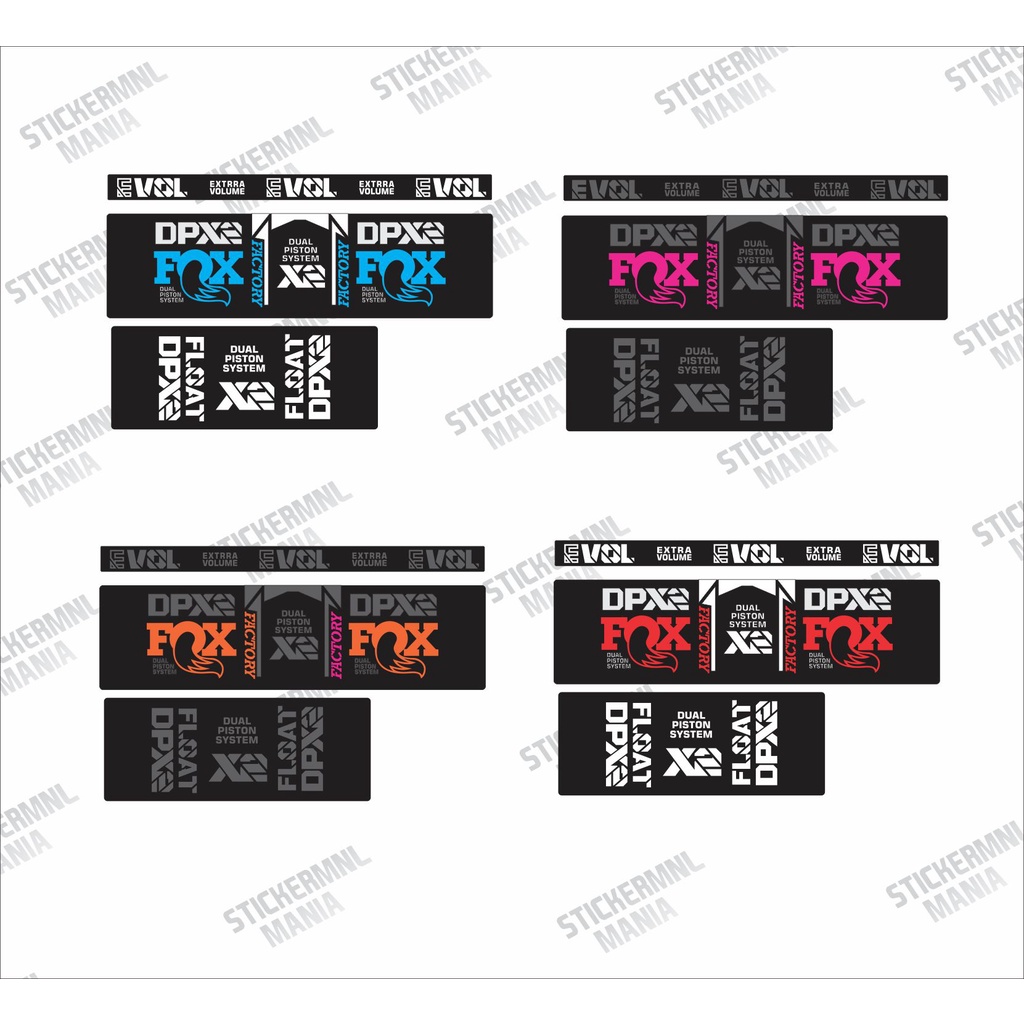 Dpx2 Fox float DPX2 Fox Flout Decal Rearshox Sticker | Shopee Philippines