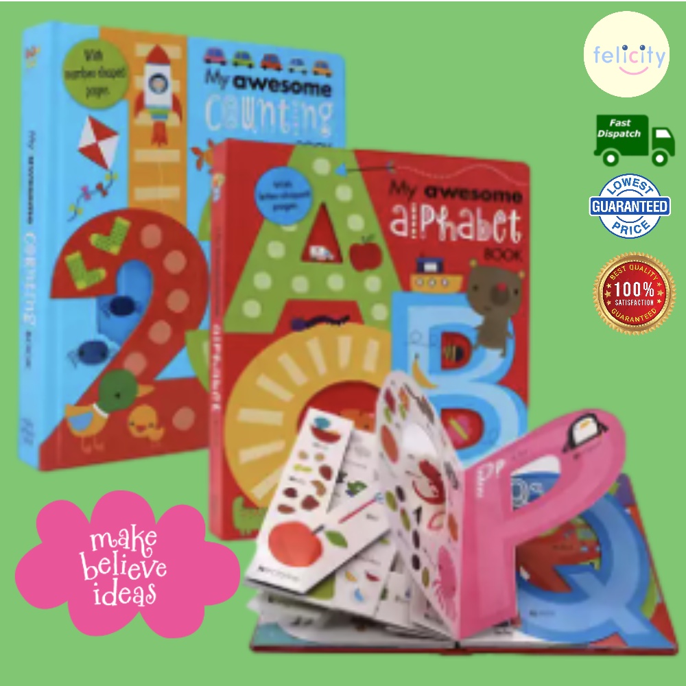 My Awesome Alphabet / Counting Book (Board Book) | Shopee Philippines