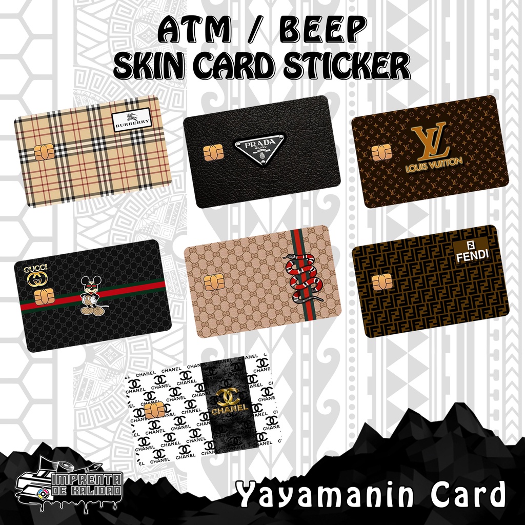 Yayamanin Skin Card Sticker Vinyl Debit/ATM/beep card sticker skin ...