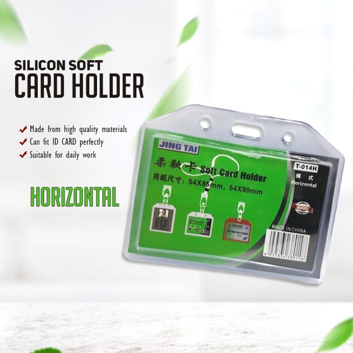 (200pcs/box) ID Case Silicon Plastic ID Plastic Protector Transparent ...