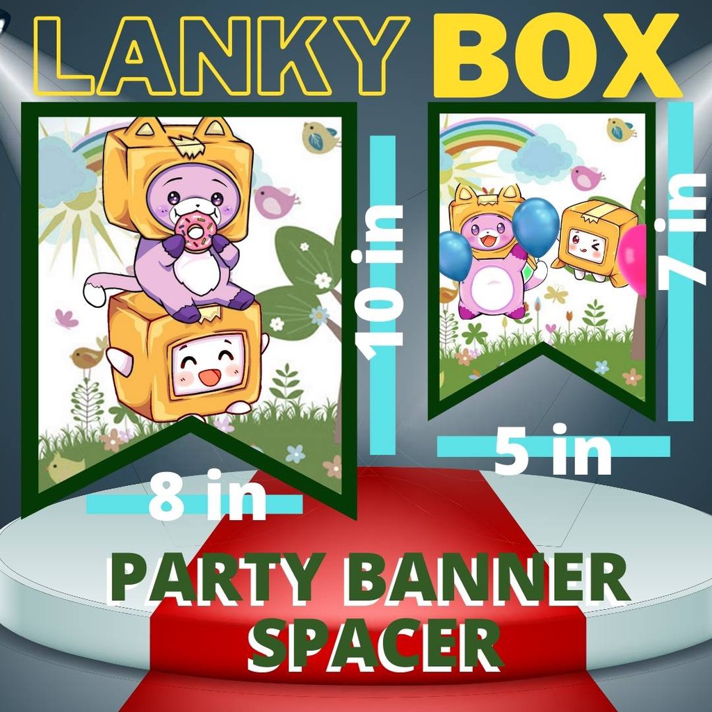 Lankybox Party Banner Spacers | Shopee Philippines