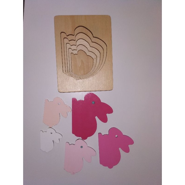 Montessori Size Recognition Toy Toddler Preschool Shape Sorting ...