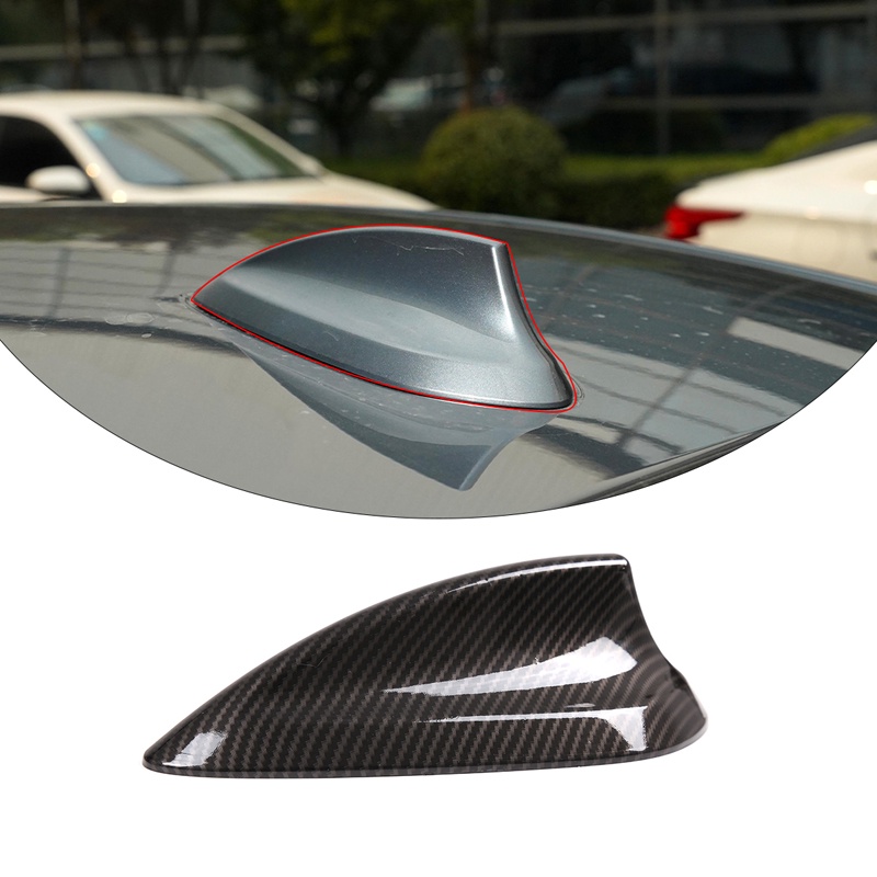 Car Roof Shark Fin Decorative Aerial Antenna Cover Sticker Trim For BMW ...
