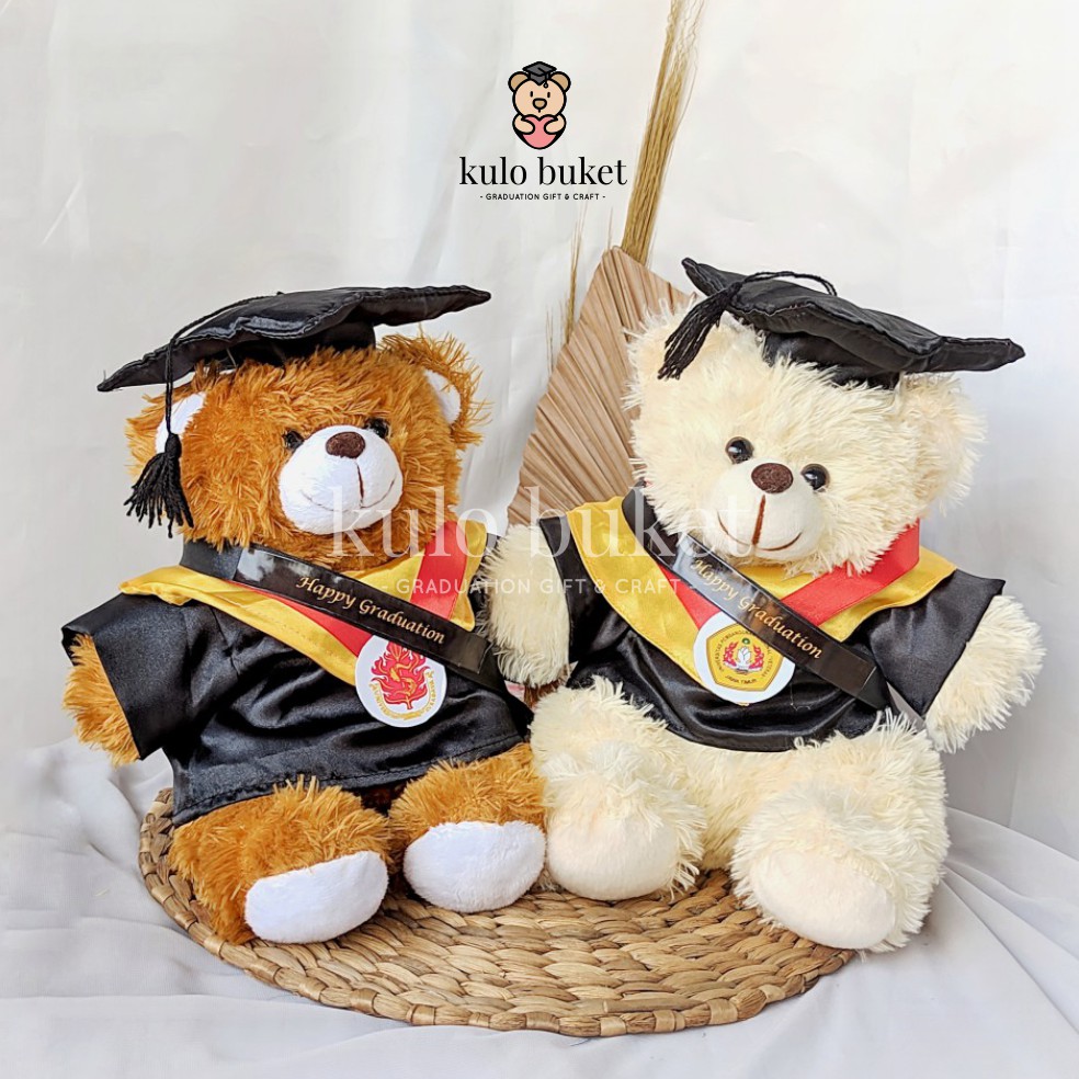 25 CM Rasfur Graduation Bear Doll | Surabaya Graduation Doll Graduation ...