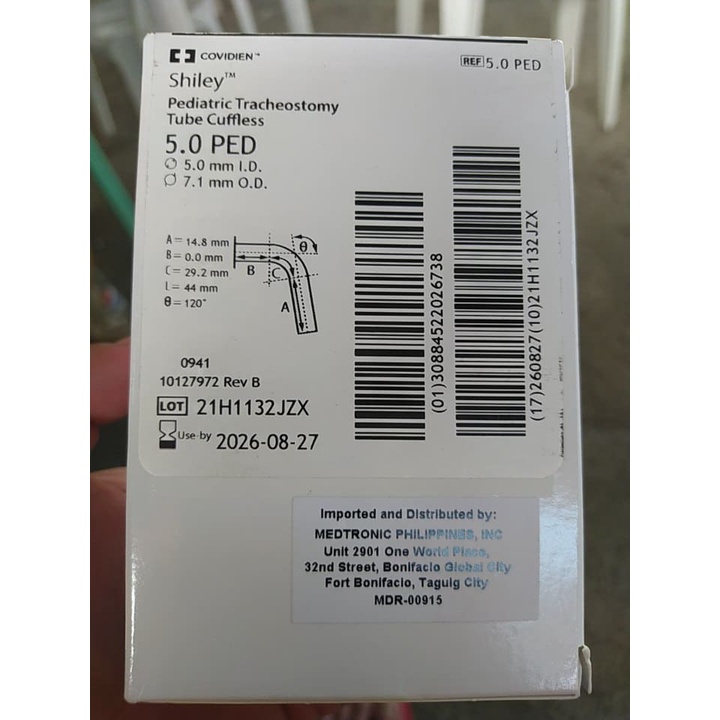 Shiley Tracheostomy tubes size 5.0 Pediatric | Shopee Philippines