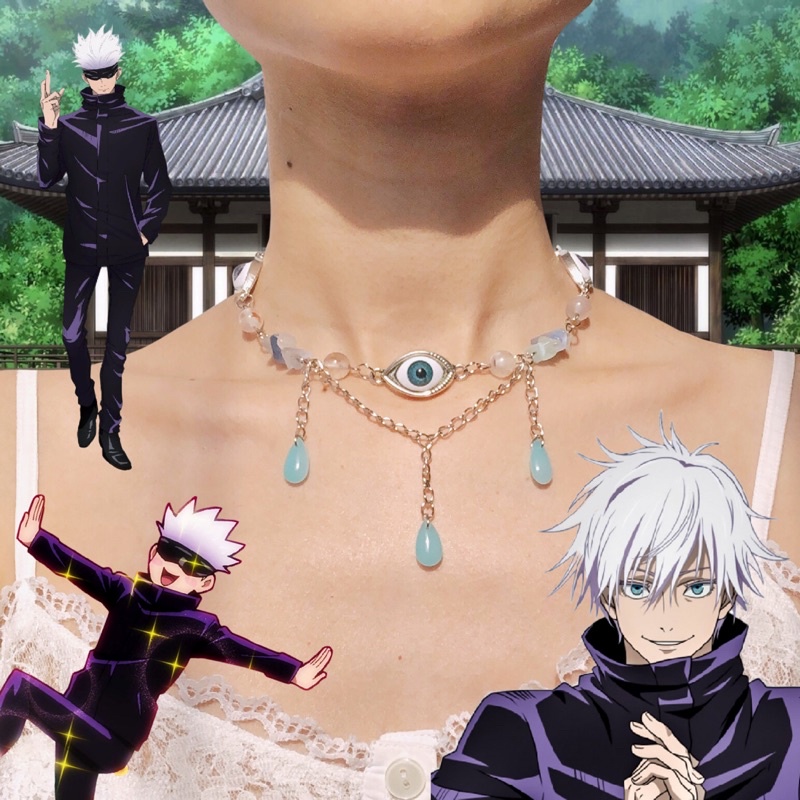 Gojo jujutsu kaisen inspired necklace | Shopee Philippines