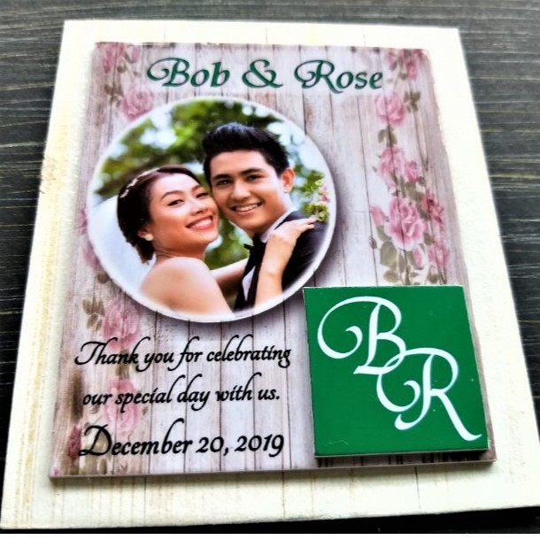 Unique Wedding Souvenir Personalized Ref Magnet | Shopee Philippines