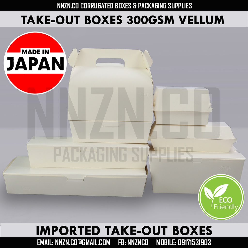 NNZN Take-Out Take-Away Food Boxes Lunch, Pastry, Pica-Pica, Burger Box ...