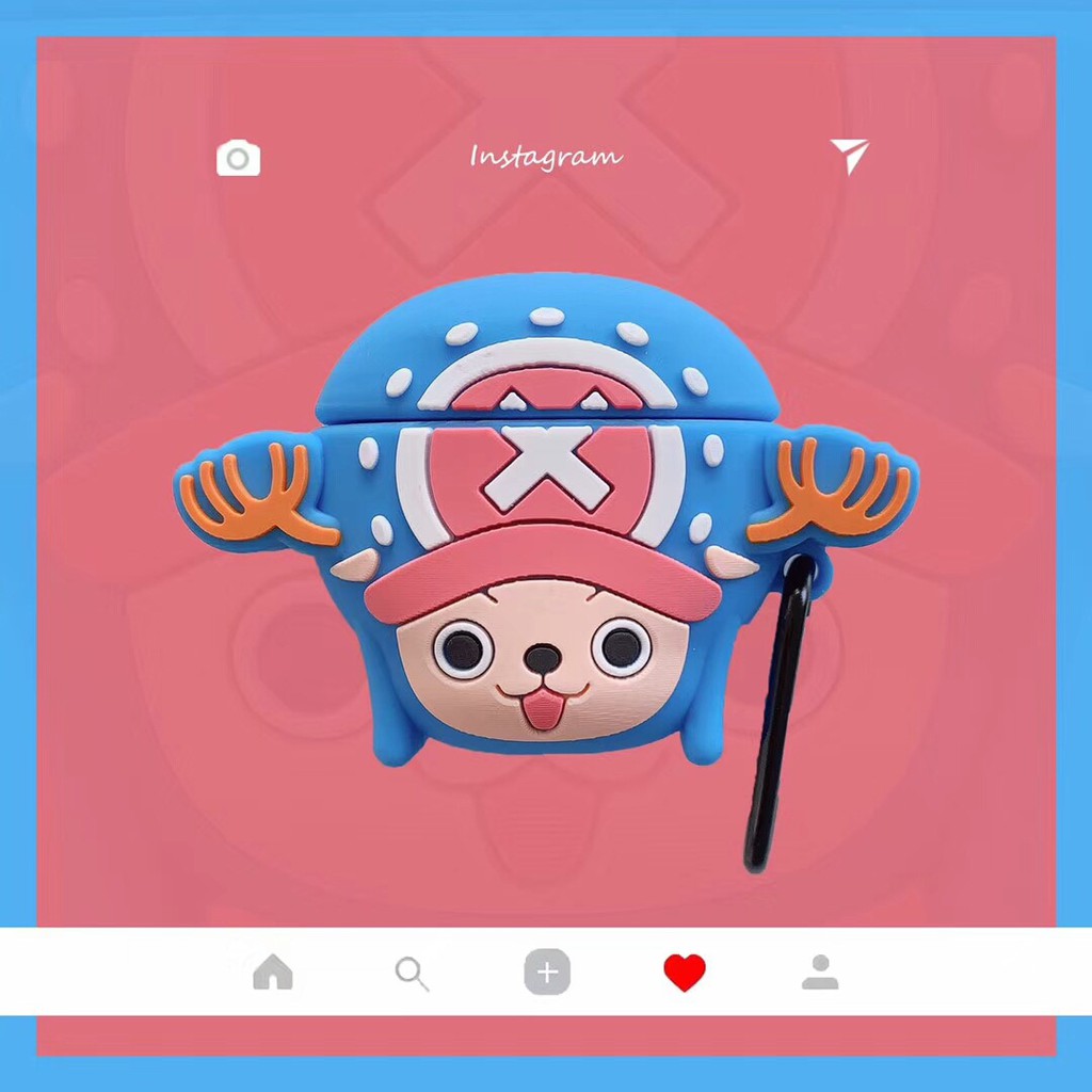 cute cartoon Chopper AirPods 1 2 Case 3D one piece Japanese Anime ...
