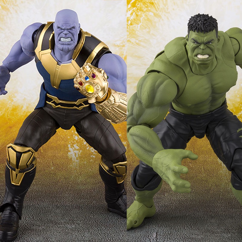NEW Marvel SHFiguarts Figma 271 Hulk Thanos Action Figure Avengers ...