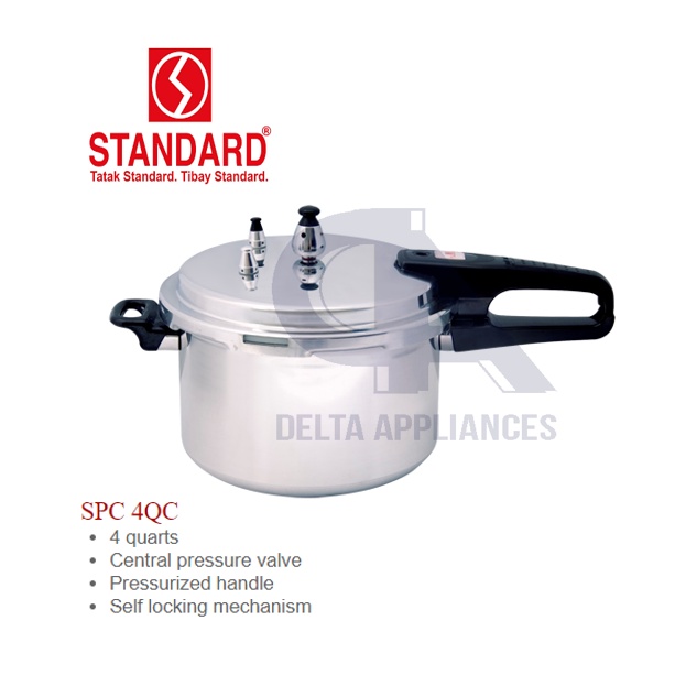 Standard Pressure Cooker Original Polished Aluminum Pressure Cooker 4 ...